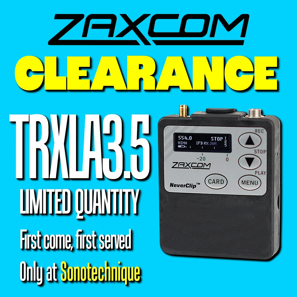 Zaxcom Clearance on the TRXLA3.5